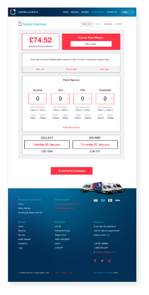 Central Logistics | Website Design & Development